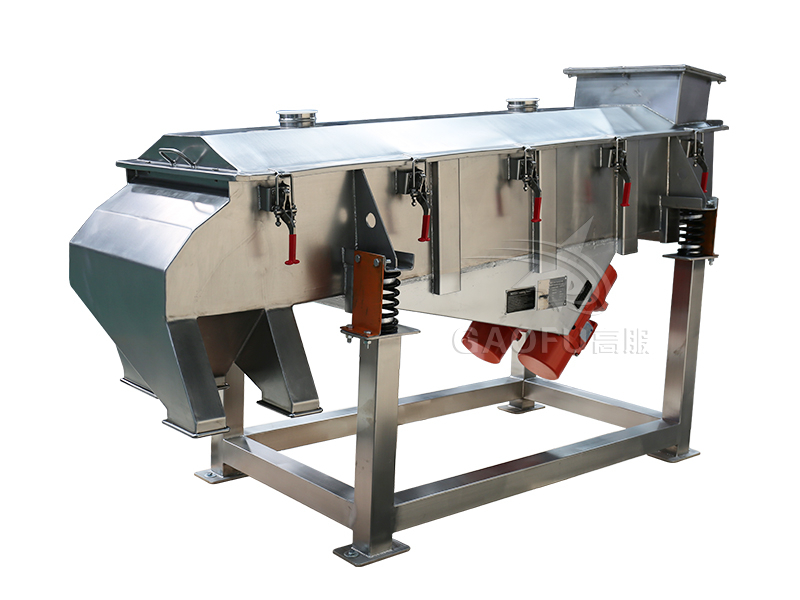 Linear vibrating sieve